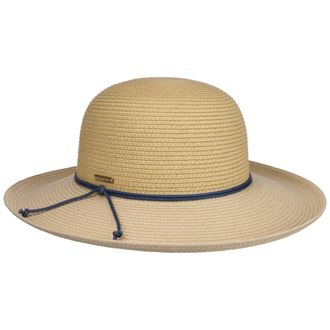 Stetson Lavedia Toyo Schlapphut Naturfarbener Hut 100% Stroh UV-Schutz 40+ Damen Fr&uuml;hjahr Sommer Natur M (56-57 cm)