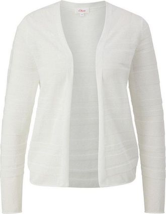 s.Oliver Cardigan Strickjacke Cardigan mit Musterstruktur
