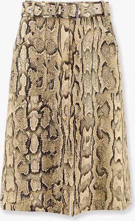 Dries Van Noten Sheraz viscose and cotton skirt with reptile print - DRIES VAN NOTEN - gender_Woman