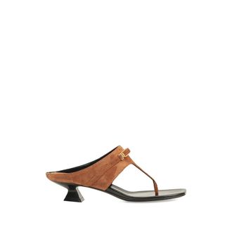 Sergio Rossi Femme, Chaussures, Brun, Taille: 38 EU Bitt Buckle Sandales