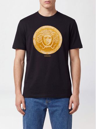 Versace T-shirt en coton avec imprim&eacute; graphique Medusa