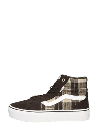 Vans Damen Filmore Hi Platform Sneaker, Plaid Mix Brown/White, 38 EU