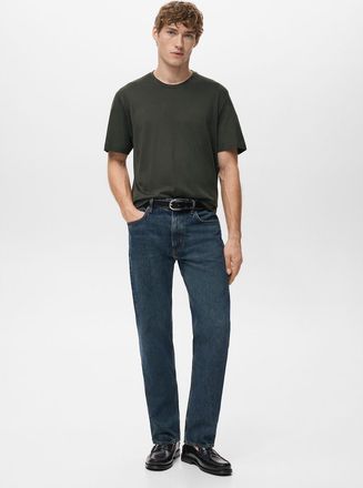 Mango Regular Fit-T-Shirt aus 100 % Baumwolle schokolade - Herren - XXL - MANGO MAN