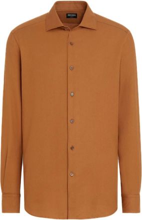 Ermenegildo Zegna Homme, Chemises, Brun, Taille: 2XL Camicia in Cashco