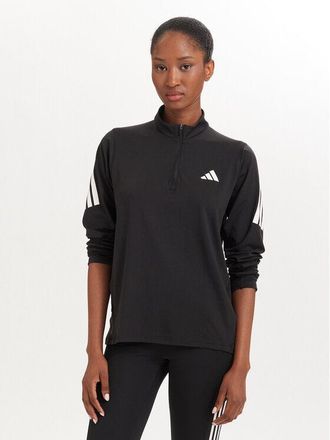 adidas Technisches Sweatshirt Iconic Running JZ5149 Schwarz Regular Fit