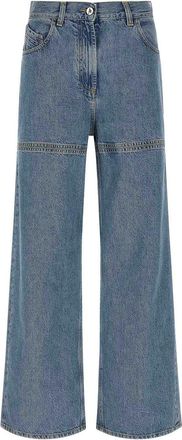 The Attico Straight Leg Jeans - Hellblau