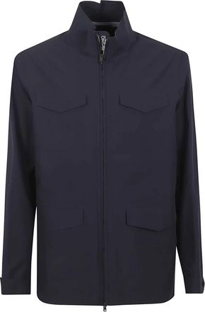 Herno Homme, Vestes, Bleu, Taille: L Shacket en Essence