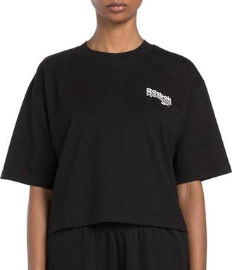 Reebok Id Energy Court, T-Shirt Femme, Black