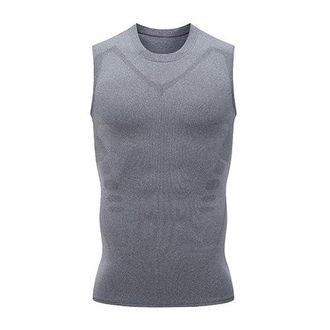 Generic T-shirt sans manches d&eacute;contract&eacute; pour homme - Uni - Classique - Extensible - L&eacute;ger - &Eacute;l&eacute;gant - &Eacute;vacuation de lhumidit&eacute; - Respirant - Pour la course &agrave; 