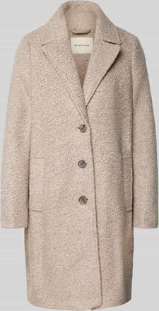 Tom Tailor Regular Fit Teddy-Mantel mit Leistentaschen