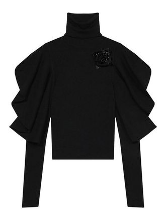Blumarine Rundhalspullover - Schwarz