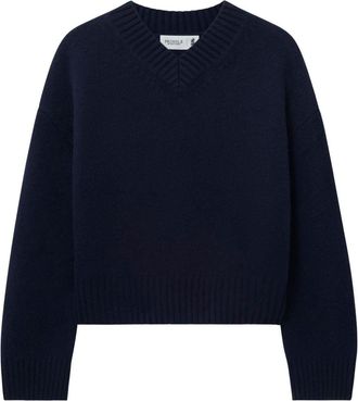Pringle Of Scotland Kaschmirpullover mit V-Ausschnitt - Blau