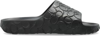 Coach Homme, Chaussures, Noir, Taille: 44 EU Bay Slide In Signature