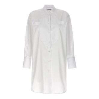 Alberto Biani Tuxedo Shirt - - Dresses - Damen - Wei&szlig; - XS