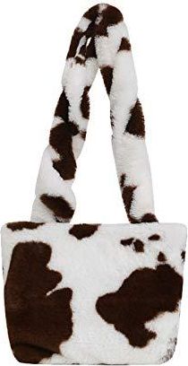 Generic Sac à main en peluche pour femme Motif aisselles, marron, Taille unique