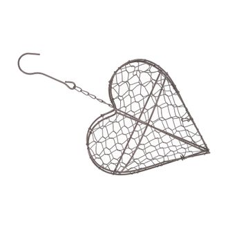 Hemobllo Kreativer H&auml;ngender Blumentopf aus Eisen Herzf&ouml;rmiger Pflanzk&uuml;bel Pflanzenhalter f&uuml;r Zimmerpflanzen Wand und Balkon Dekoration