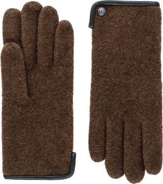 Roeckl Damen Klassischer Walkhandschuh Women Handschuh f&uuml;r besondere Anl&auml;sse, Walnut, Standard