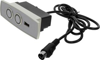 Cabilock Elektrische Relaxsessel Fernbedienung 2 Tasten 5 Polig mit USB Anschluss Ersatzsteuerung f&uuml;r Aufstehsessel Kompatibel mit 5 Poligem Stecker ABS Geh&auml;us