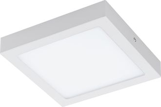 Eglo connect LED Deckenleuchte Fueva-C, Smart Home Deckenlampe, Material: Metallguss, Kunststoff, Farbe: Weiß, L: 22,5x22,5 cm, dimmbar, Weißtöne und Farbe