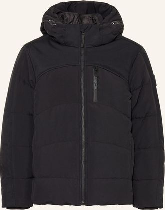 Garcia Garcia Steppjacke Im Materialmix schwarz