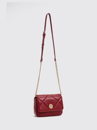 Twinset Gesteppte Mini-Tasche mit verstellbarem Riemen und Logo