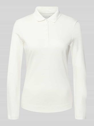Christian Berg Longsleeve mit Polokragen und Knopfleiste