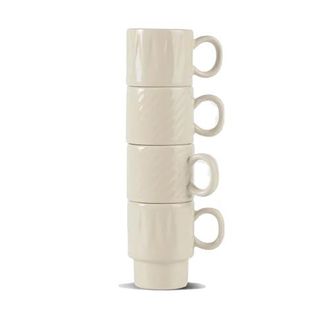 Sagaform 5018572 Espressotassen 4er Set, Steinzeug