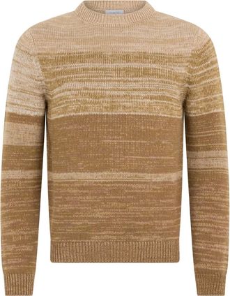Malo striped-pattern sweater - Nude