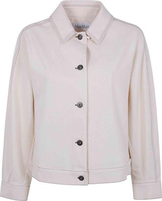 Max Mara Jeansjacke - Wei&szlig;