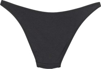 Frankies Bikinis High-Waisted Bikini Bottom - Black