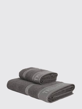 Trussardi 2er-Set Handt&uuml;cher aus Baumwollfrottee mit Jacquard-Logo