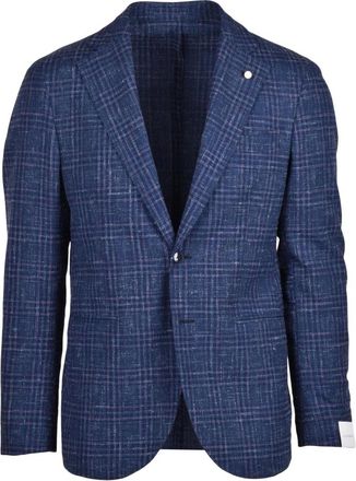 Luigi Bianchi Mantova Homme, Vestes, Bleu, Taille: 2XL Giacca Stondata