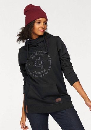 Ocean Sportswear Kapuzensweatshirt Langarm, figurumspielender Schnitt, aus elastischem Material