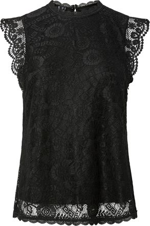 Pieces Female Oberteil ohne &Auml;rmel PCOLLINE Spitze