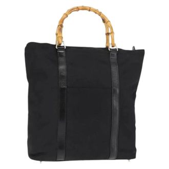 Gucci Pre-owned Nylon Tote Bag - - Pre-owned - Damen - Schwarzk - ONE SIZE