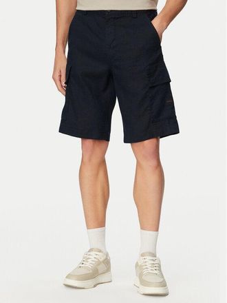 HUGO BOSS Stoffshorts Sisla 50559366 Dunkelblau Relaxed Fit