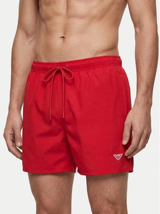 Emporio Armani Badeshorts EM000583 AF20424 U5064 Rot Regular Fit