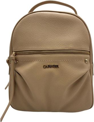 Caf&egrave;noir Femme, Sacs, Beige, Taille: ONE Size Soft Zip Backpack