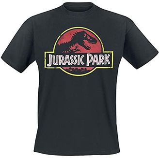 Jurassic Park T-shirt Homme Classic Logo - Noir (Black) - X-Large