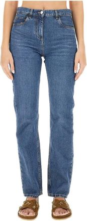 Etro Femme, Jeans, Bleu, Taille: W28 Jeans avec broderie logo