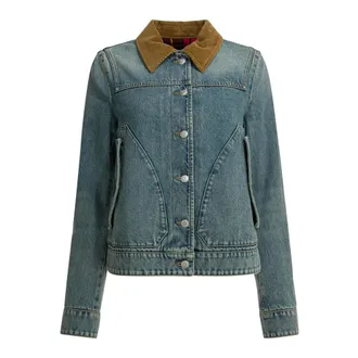 Alexander McQueen Damen, Jacken, Blau, XSGr&ouml;&szlig;e