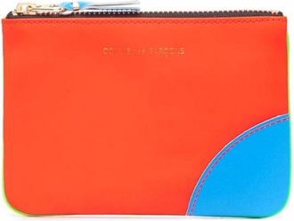 Comme Des Gar&ccedil;ons unisex, Accessoires, Multicolore, Taille: ONE Size Pochette Cuir Fluo Vert Orange