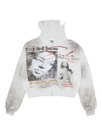 Vale zip-up hoodie - Grau