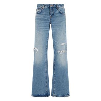 7 For All Mankind Baumwoll-Jeans mit weitem Bein - - Jeans - Damen - Blau - W25
