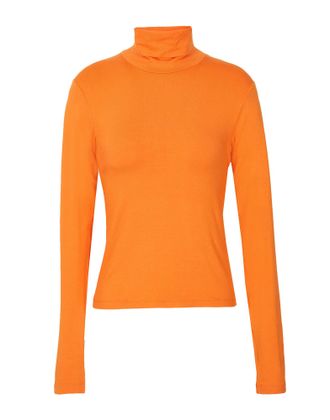 8 by YOOX VISCOSE ROLL-NECK L/SLEEVE TOP