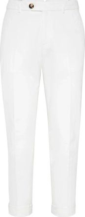 Brunello Cucinelli Homme, Pantalons, Blanc, Taille: 2XL Pantalone