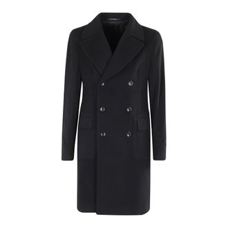 Tagliatore Doppelreihiger Mantel - - Coats - Herren - Blau - 2XL