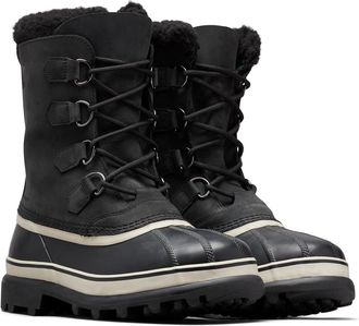 Sorel Caribou wasserdichte Schneestiefel für Herren, Schwarz (Black x Dark Stone), 41.5 EU