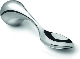 Amefa INTEGRALE Menülöffel mit Knauf, ergonomisch, 18/10 Edelstahl, Alltagshilfe Besteck, Esshilfe für Senioren, rostfrei & spülmaschinenfest, Silber, Deser