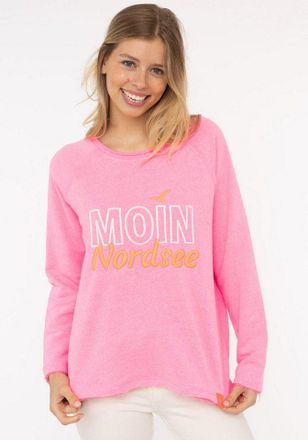 Zwillingsherz Sweatshirt Moin Nordsee mit Used-Look Kanten